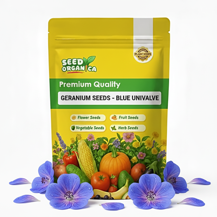 Blue Univalve Geranium Seeds | Colorful Garden Flowers